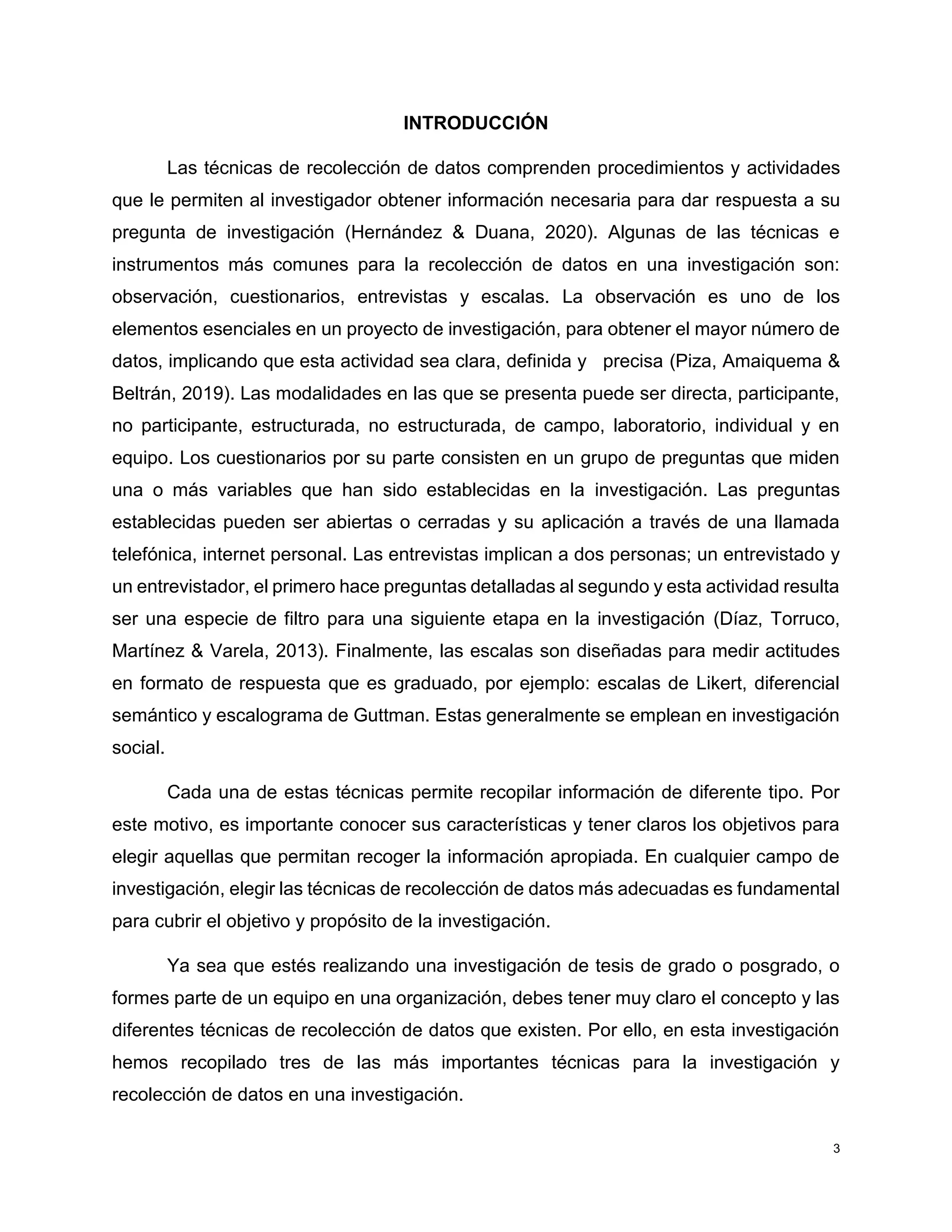 TÉcnicas E Instrumentos De RecolecciÓn De Datos De La InvestigaciÓn Docx