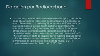 Técnicas para calcular la edad de los fósiles | PPTX