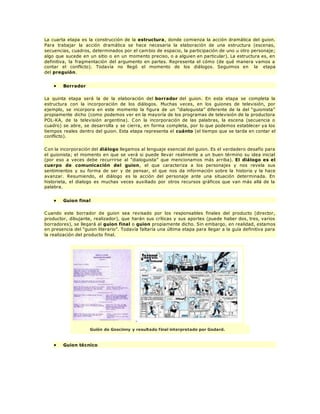 Técnicas para la elaboración de un guion para historieta | DOCX
