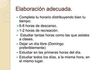 Técnicas y hábitos de estudio. | PPTX