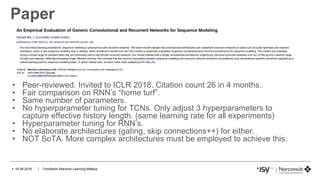 Temporal Convolutional Networks - Dethroning RNN's for sequence ...