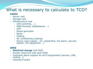 TCO for a cloud | PDF