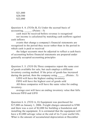 (TCO A) Which one of the following is an advantage of corporatio.docx