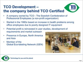 Tco Certified Overview (V1 0) | PPT