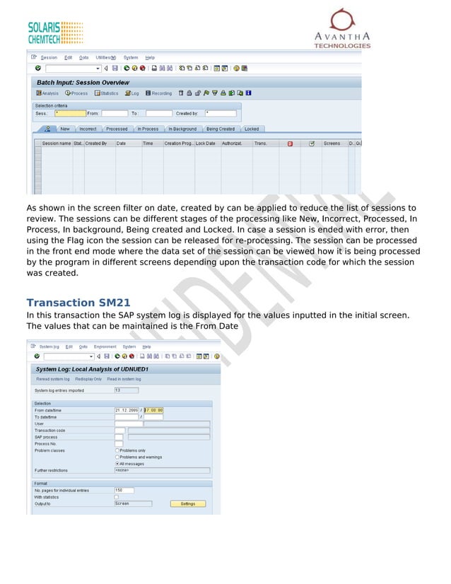 T codes sap-basis-training | PDF