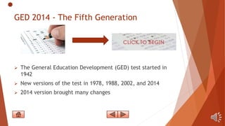 Understanding the GED 2014 | PPTX