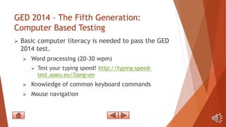 Understanding the GED 2014 | PPTX