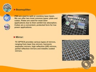 Tc optics co.,l td. company introduction | PPT