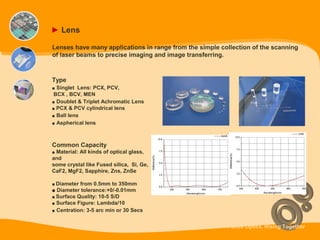 Tc optics co.,l td. company introduction | PPT