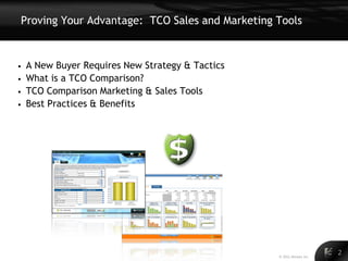 Prove Your Advantage: TCO Sales and Marketing Tools | PDF