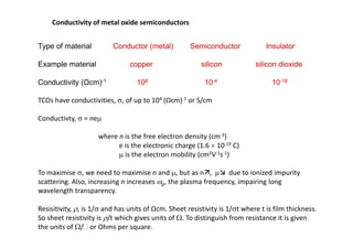 Transparent Conducting Oxides for Thin Film PV | PDF