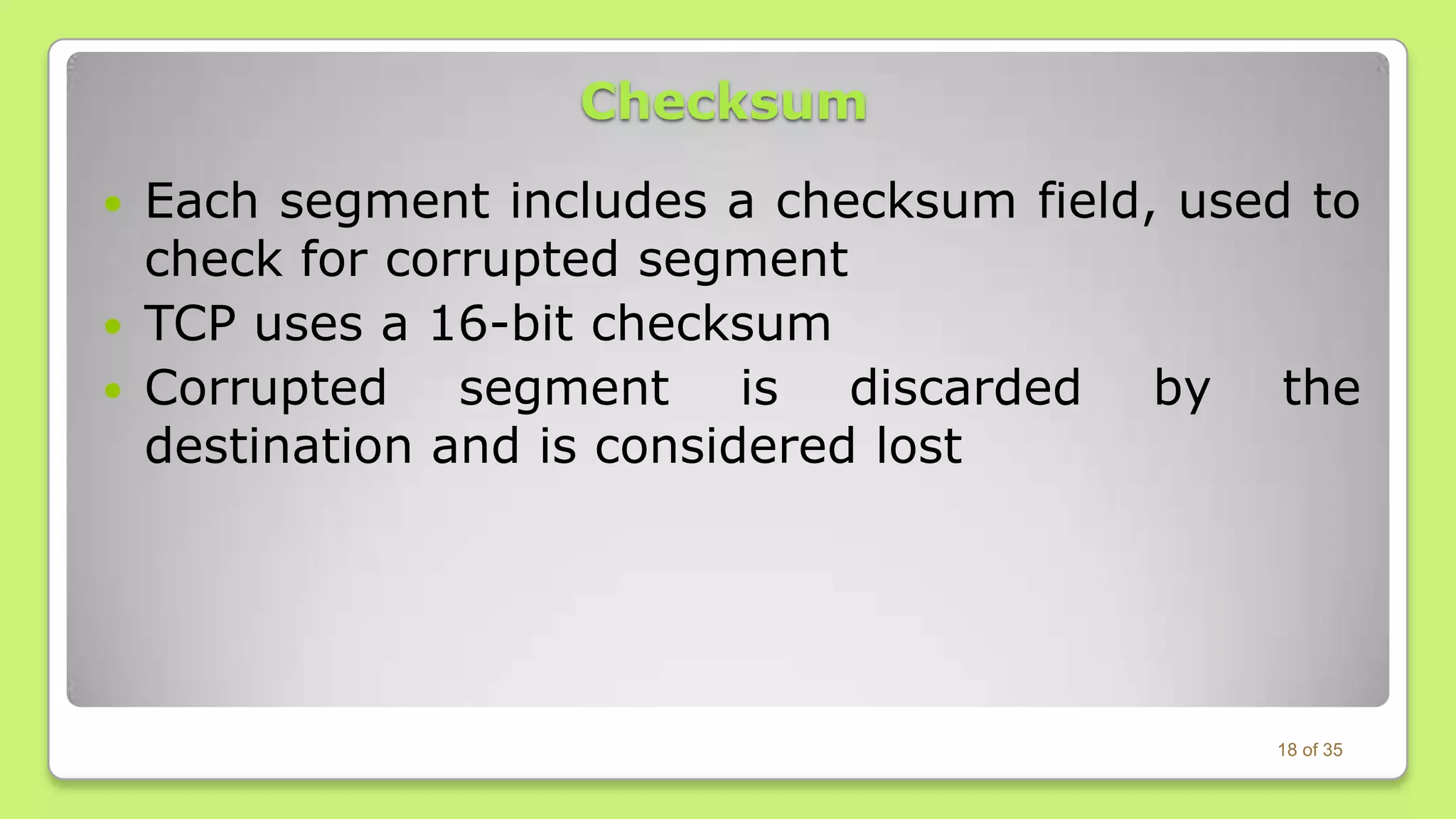 Transmission Control Protocol (TCP) | PPTX