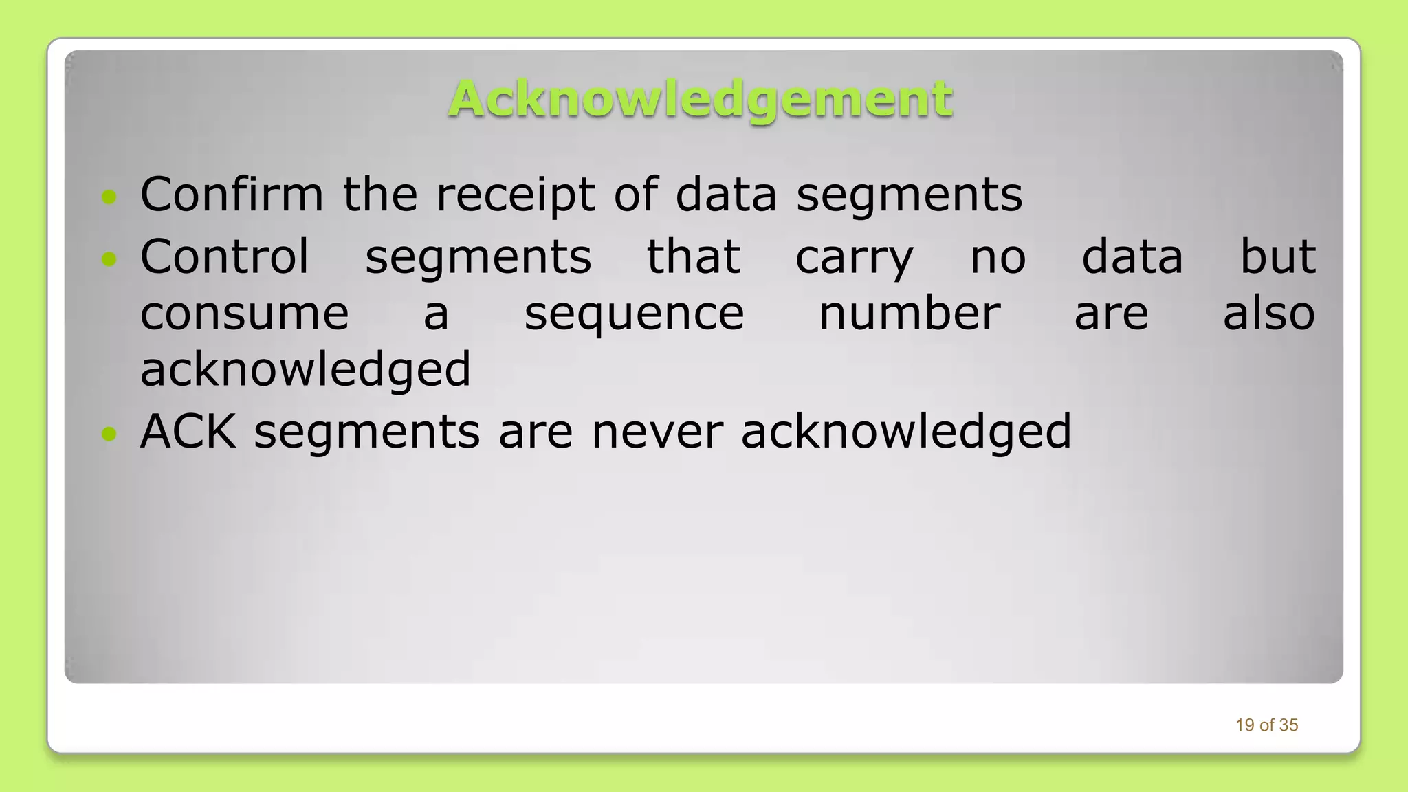 Transmission Control Protocol (TCP) | PPTX