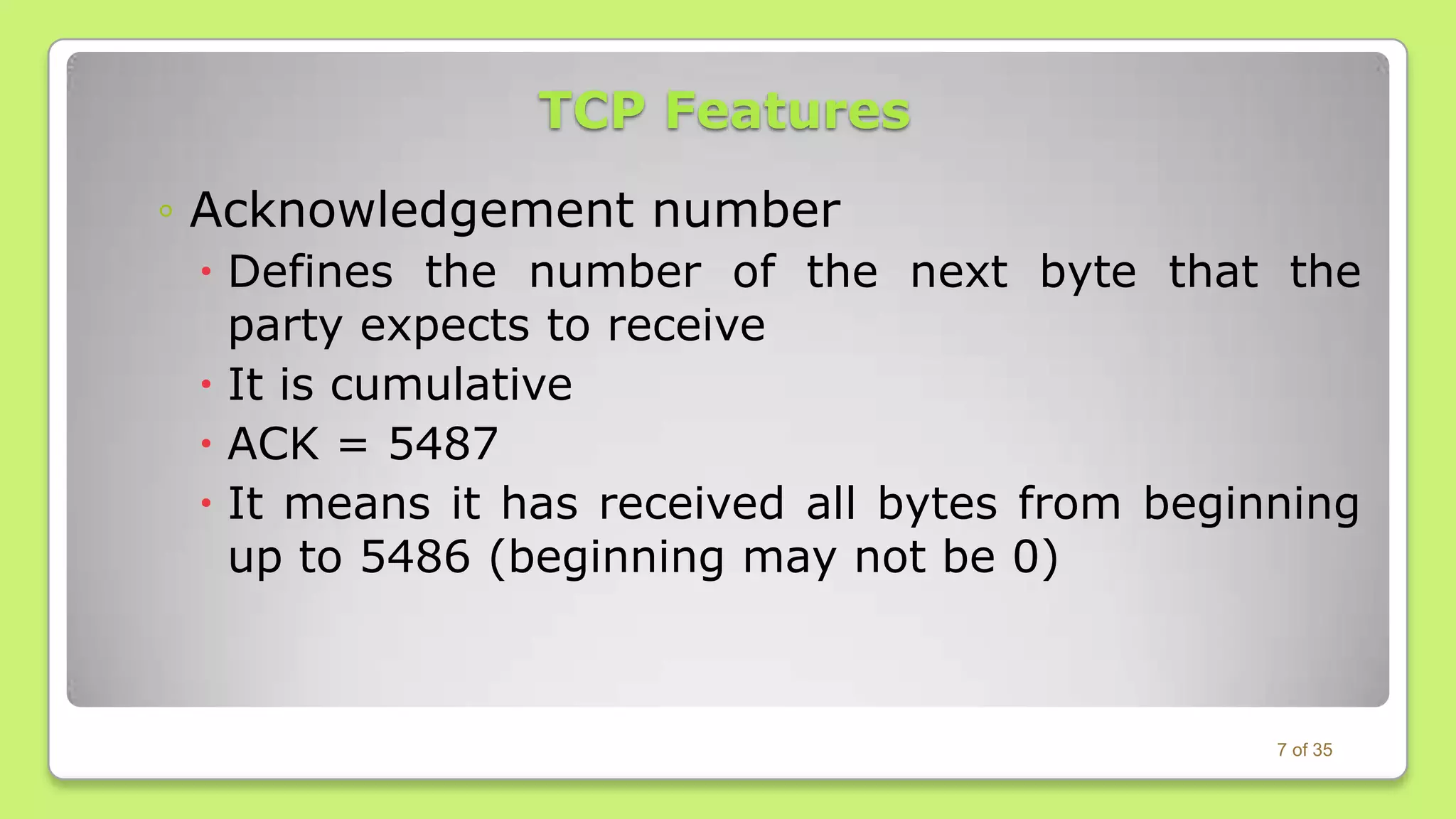 Transmission Control Protocol (TCP) | PPTX