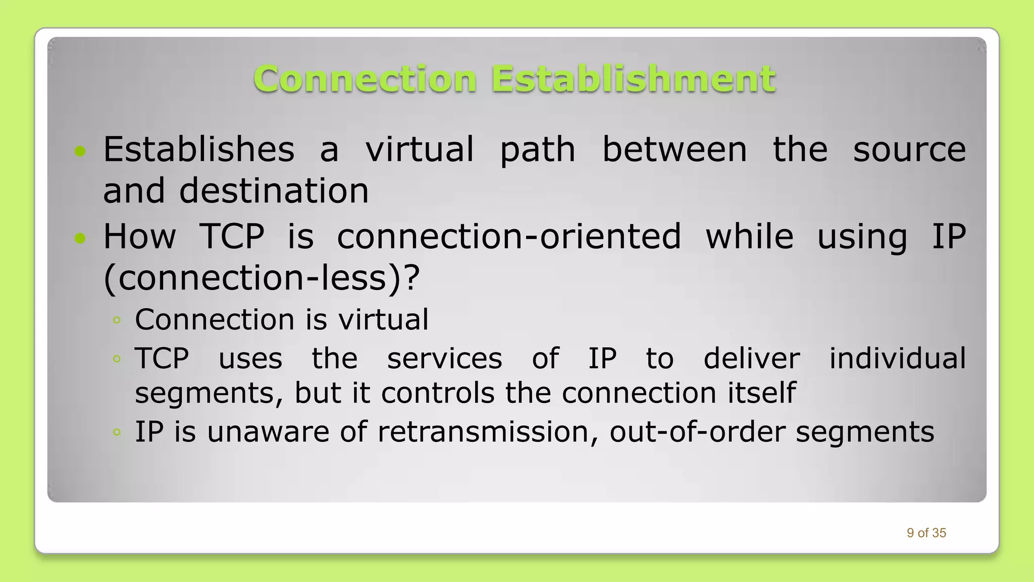 Transmission Control Protocol (TCP) | PPTX