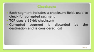 Transmission Control Protocol (TCP) | PPTX