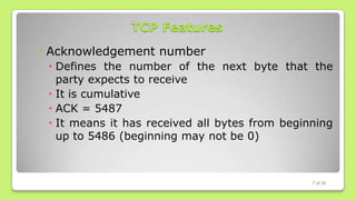 Transmission Control Protocol (TCP) | PPTX
