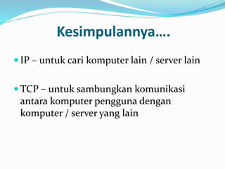 TCP/IP Rangkaian | PPTX