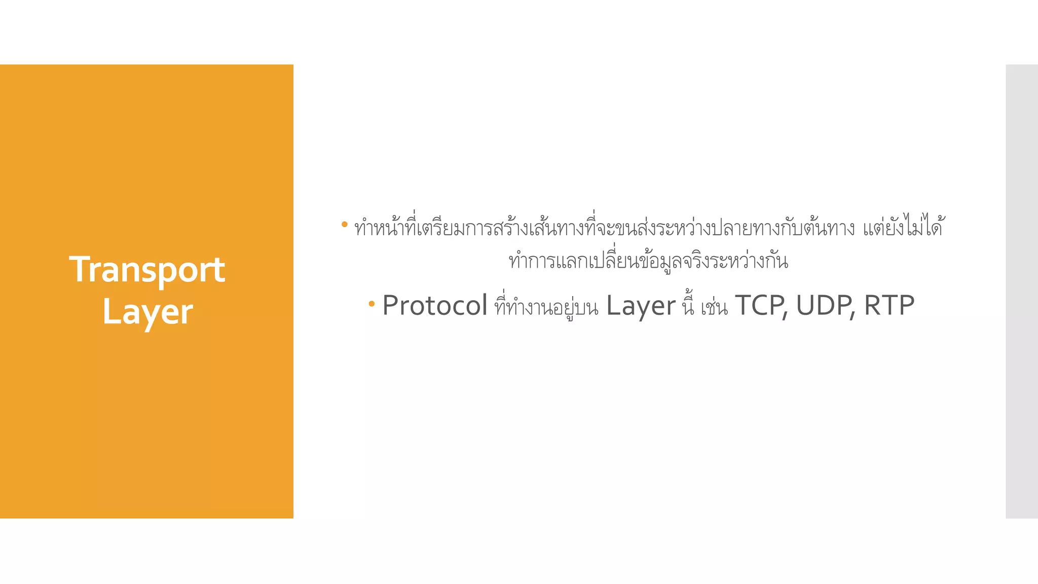 โปรโตคอล Tcp Ip Transmission Control Protocol Internet Protocol Ppt