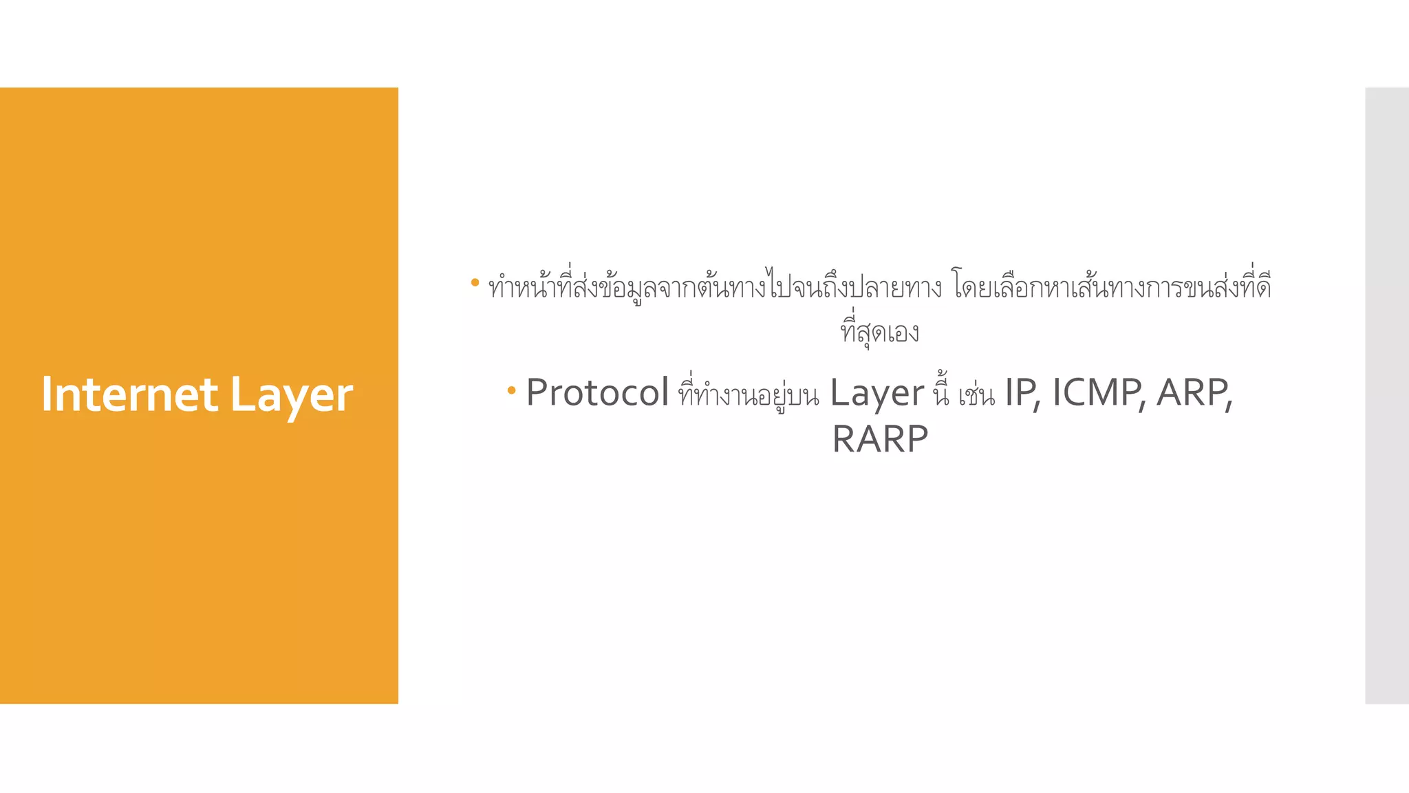 โปรโตคอล Tcp Ip Transmission Control Protocol Internet Protocol Ppt