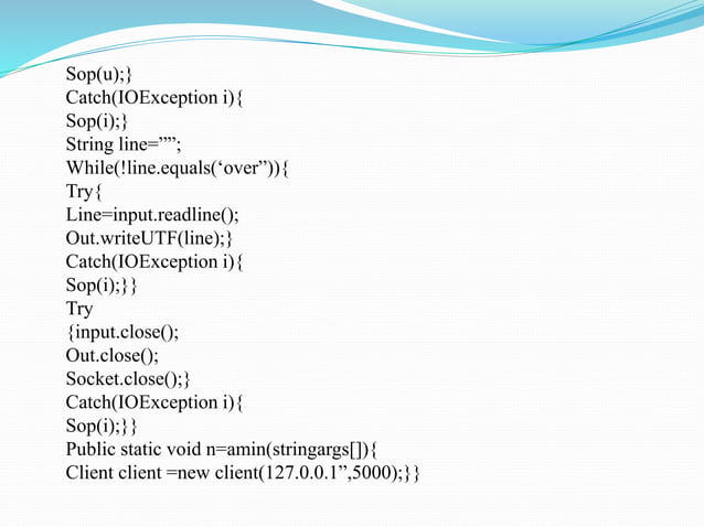 Tcpip Server Sockets