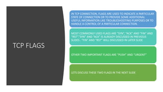 Working of TCP | PPT