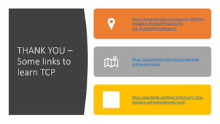 Working of TCP | PPTX