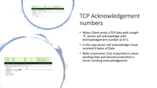 Working of TCP | PPT