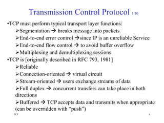 Transmission control protocol ............................... | PPT | Computer Networking ...