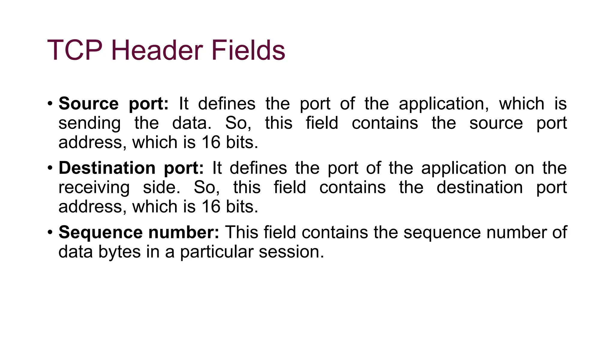 Transmission Control Protocol_ Computer Networks | PPT