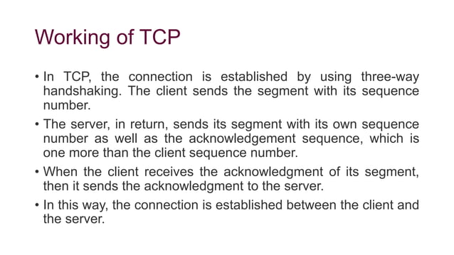 Transmission Control Protocol_ Computer Networks | PPT