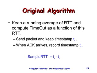 TCP congestion control | PPT