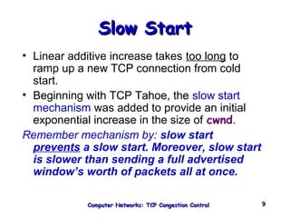 TCP congestion control | PPT