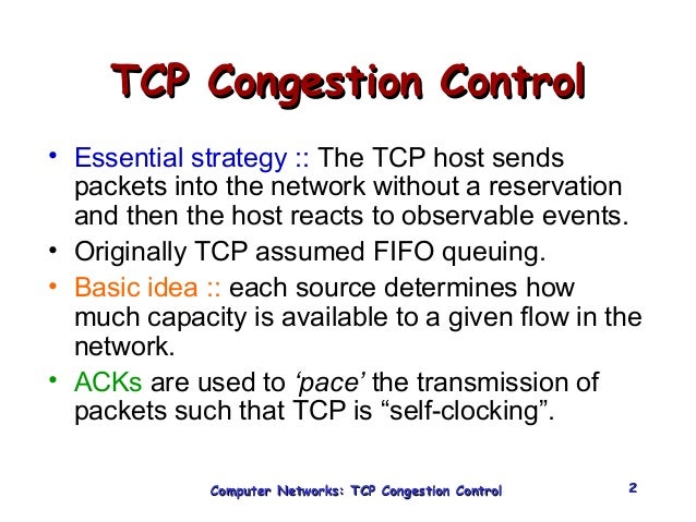 TCP congestion control