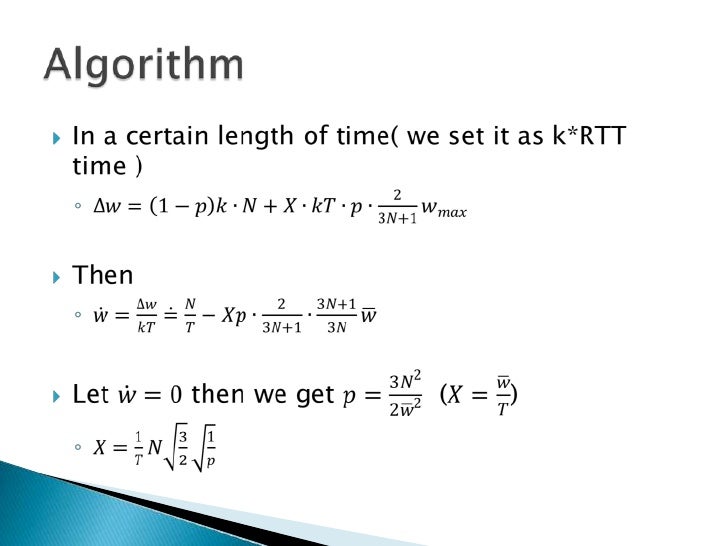 TCP-FIT: An Improved TCP Congestion Control Algorithm and its Perform…