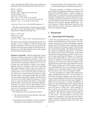 TCP injection attacks in the wild: A large scale case study | PDF
