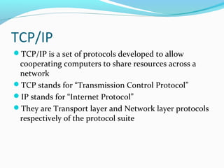 Tcp ip | PPT | Internet | Computing