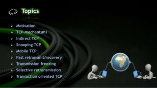 Mobile transport layer - traditional TCP | PPTX