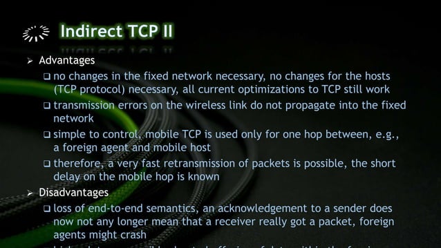 Mobile transport layer - traditional TCP | PPTX | Computer Networking ...