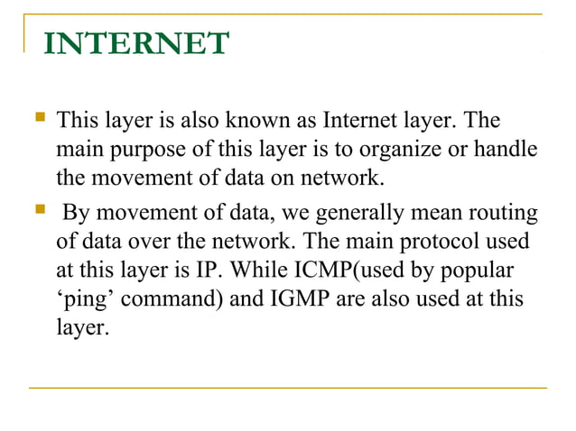TCP/IP Network ppt | PPT