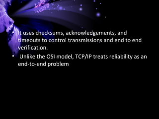 The Internet Protocol Suite (commonly known as TCP/IP) | PPT