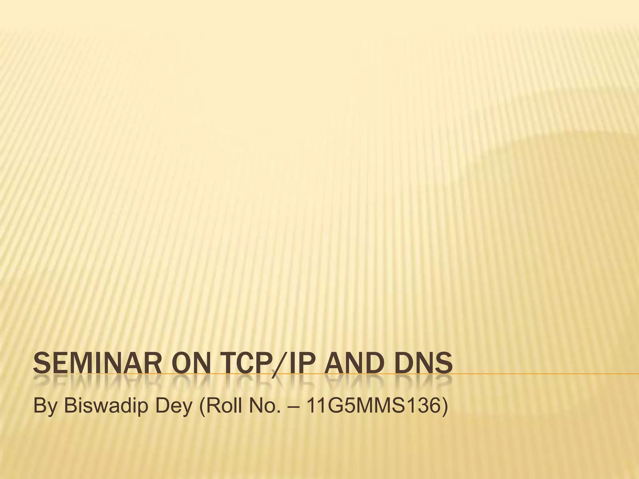 TCP/IP and DNS | PPT
