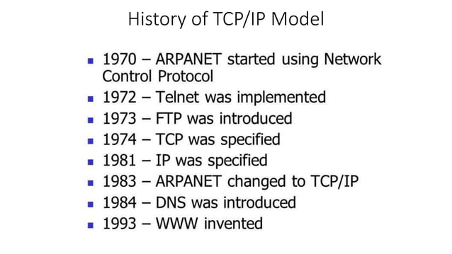 Data Communication And Network Tcp Ip Protocol Pptx Internet Computing