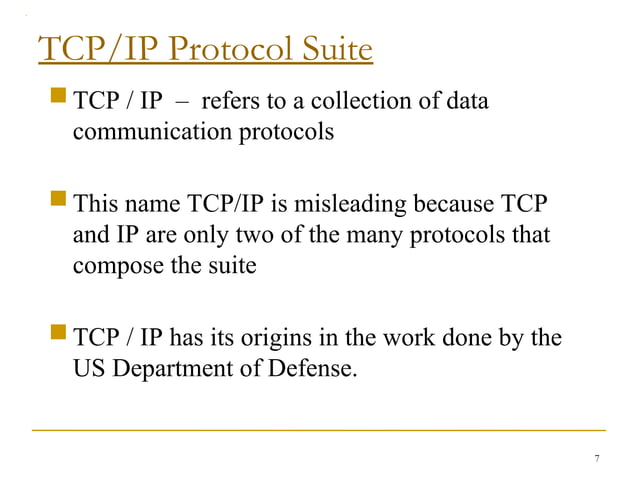 tcp-iprefmodel.ppt SI/MODEL PROTOCOL TCP/IP MODEL OSI/MODEL PROTOCOL TCP/IP MODEL OSI/MODEL ...