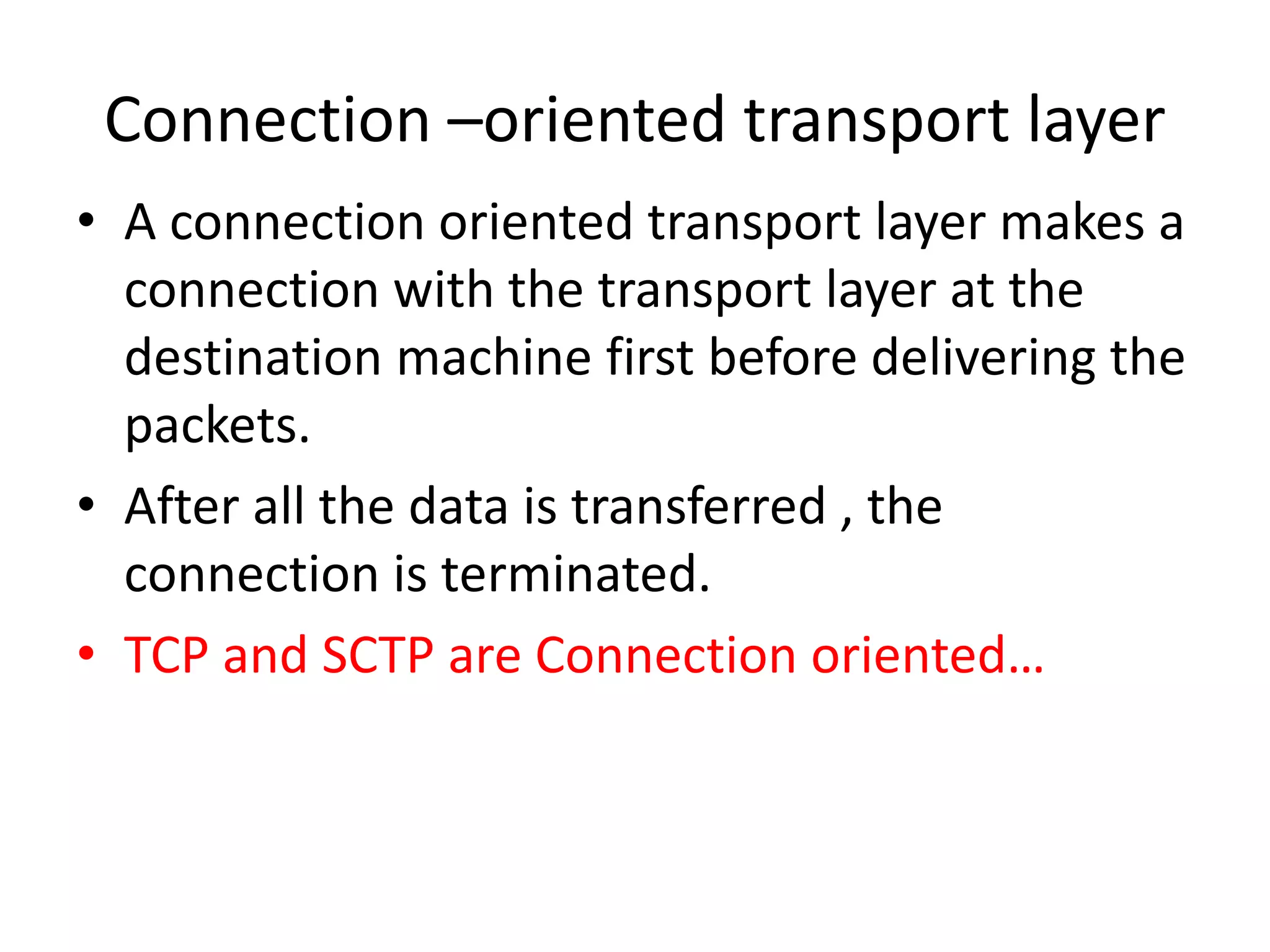Transport layer protocol | PPTX