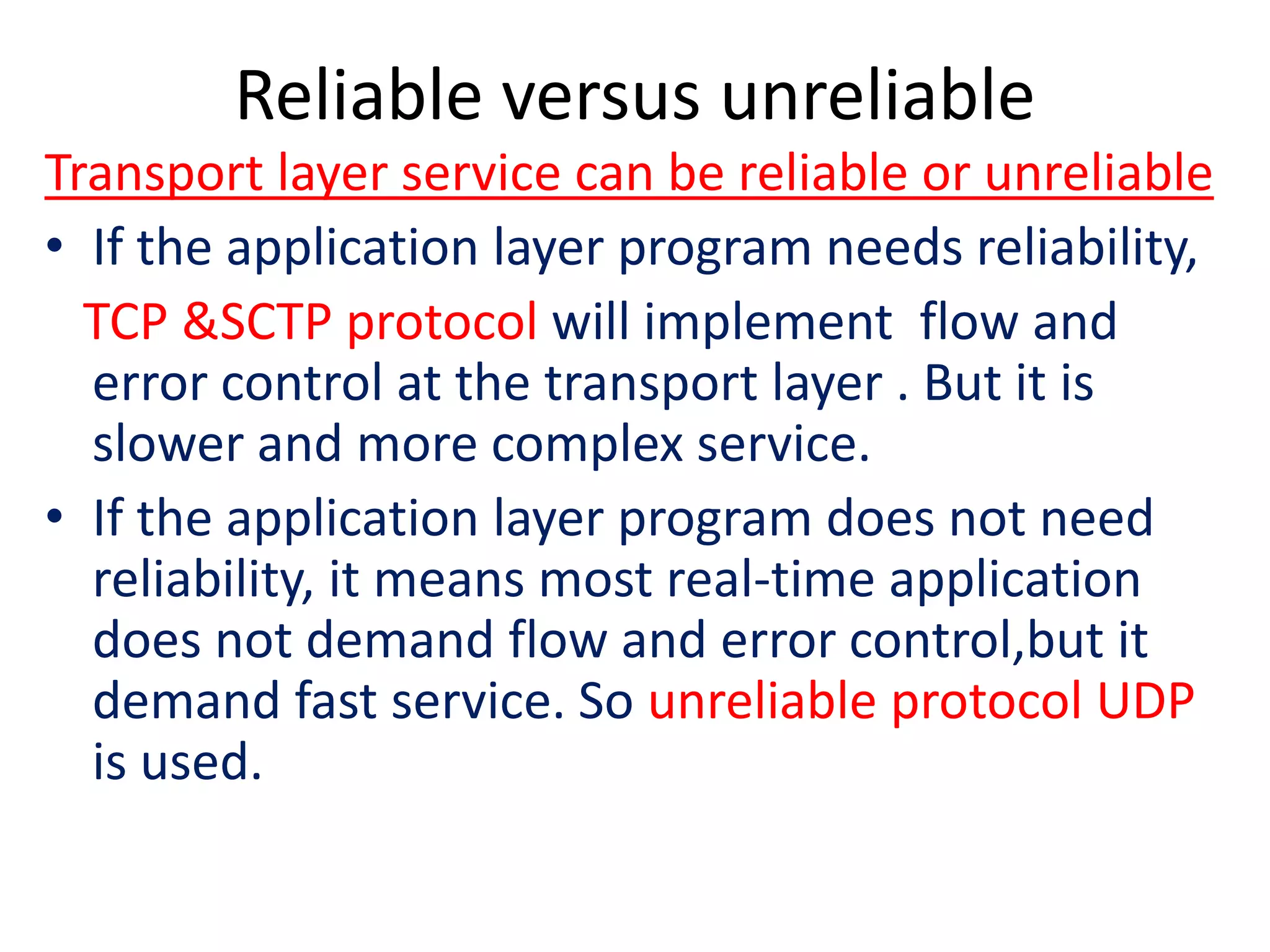 Transport Layer Protocol Pptx Computer Networking Computing