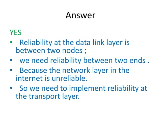 Transport layer protocol | PPTX | Computer Networking | Computing