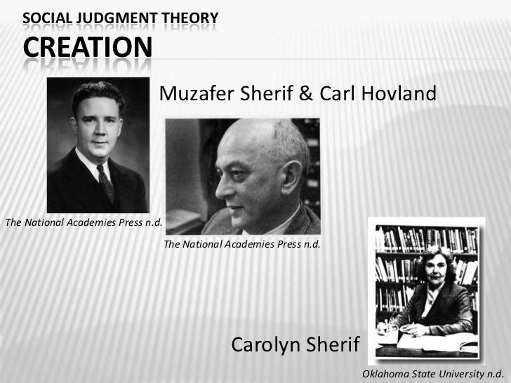 TCP - Social Judgement Theory