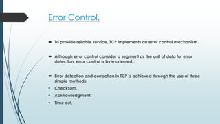 TCP- Transmission Control Protocol | PPTX