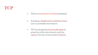 Transmission Control Protocol and User Datagram protocol | PPTX ...